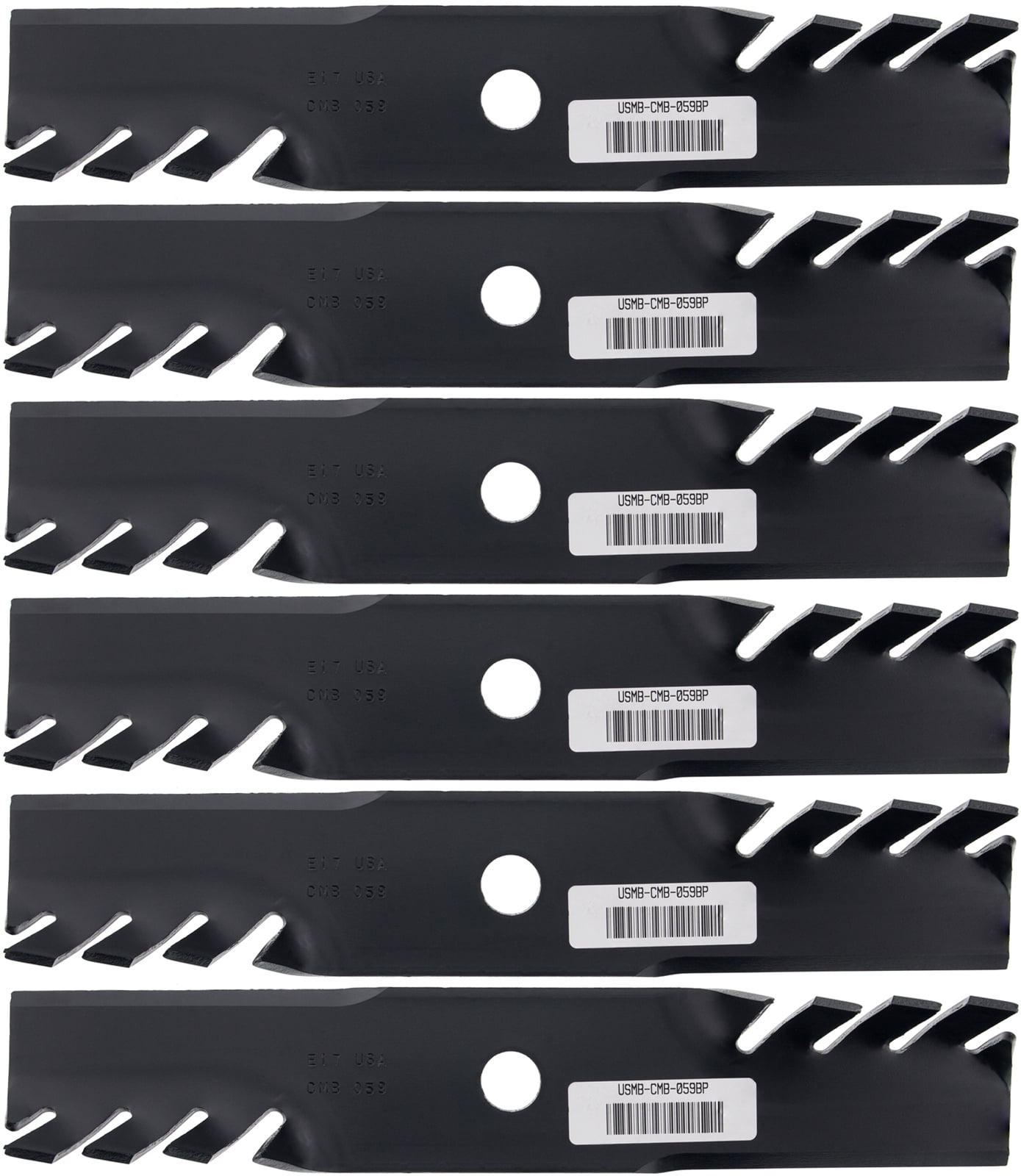 6 USA Mower Blades® Toothed for Toro® 109-6872 Exmark® 103-6381 48 ...