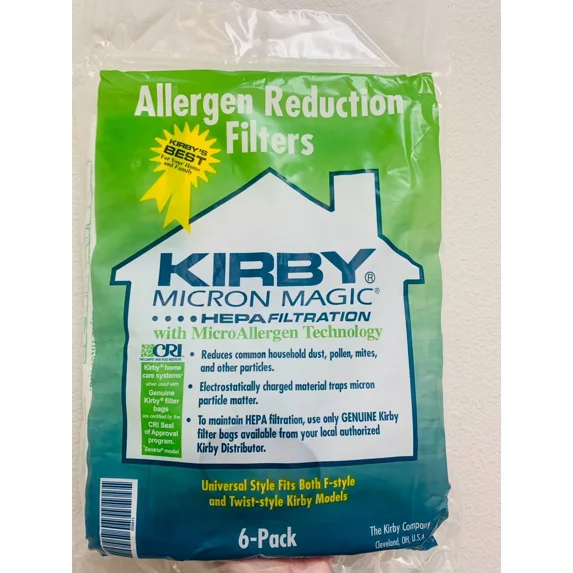 6 Universal Hepa Cloth Bags For Kirby Vacuum F Style Avalir Sentria ...