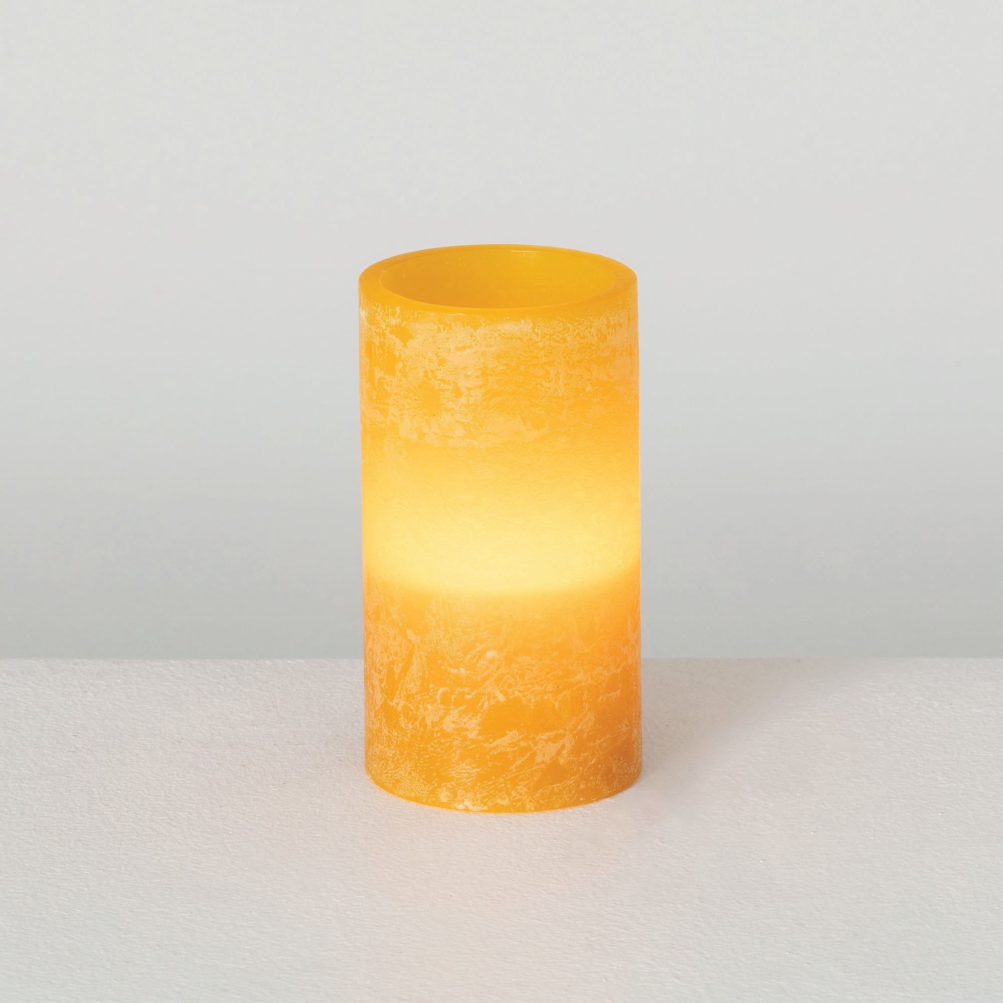 6" Vance Kitira Brown Sugar Timber LED Glow Candle - Walmart.com