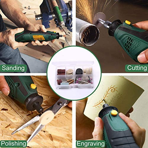 6 Variable Speed with Flexible Shaft, Universal Keyless Chuck, 84 ...