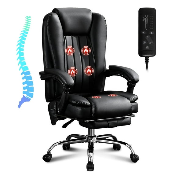 6 Vibration Points & Heat Function - Office Chair for Long - Term ...