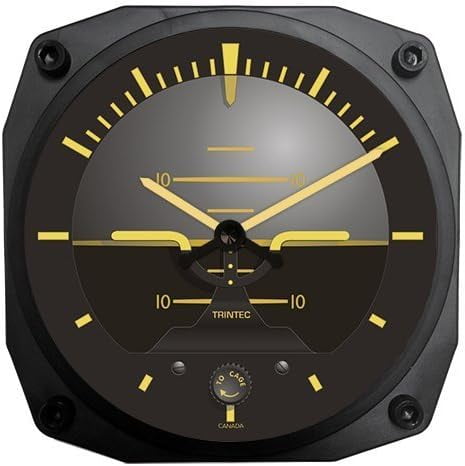 6 Vintage Horizon Wall Clock by - Attitude Indicator Clock by - Walmart.com