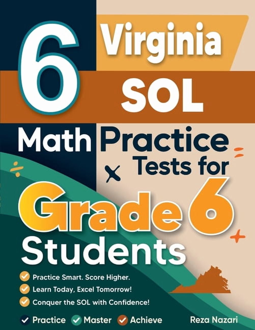 6 Virginia SOL Math Practice Tests for Grade 6 Students: A Complete ...
