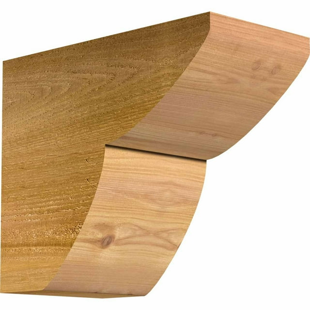 6"W x 10"H x 12"L Crestline Rough Sawn Rafter Tail, Western Red Cedar ...