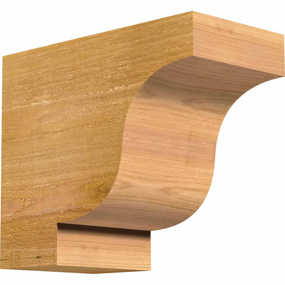 6"W x 10"H x 12"L Newport Rough Sawn Rafter Tail, Western Red Cedar ...