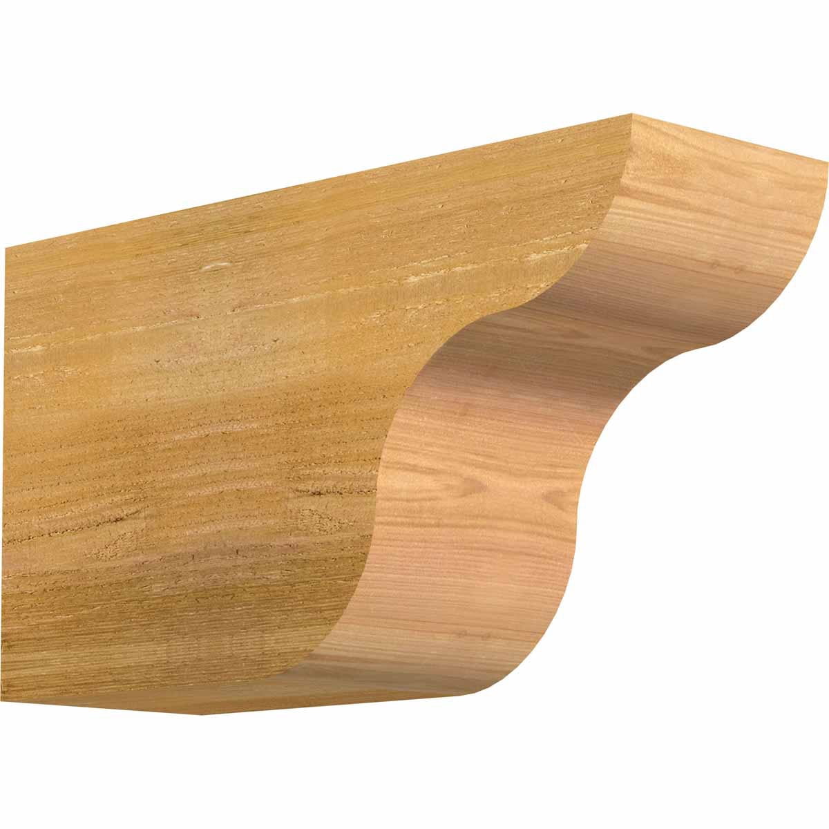 6"W x 10"H x 18"L Carmel Rough Sawn Rafter Tail, Western Red Cedar ...