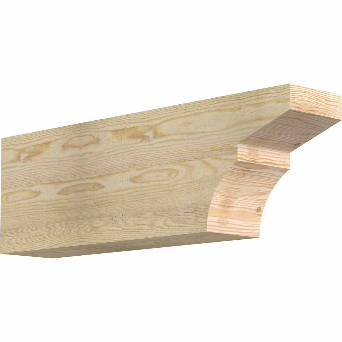 6"W x 10"H x 32"L Monterey Rough Sawn Rafter Tail, Douglas Fir ...