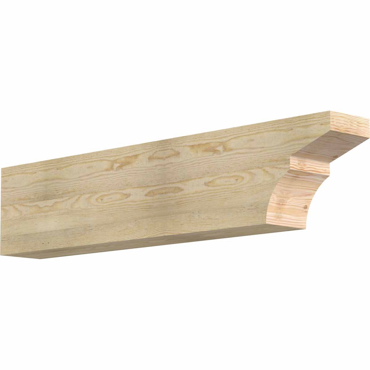 6"W x 10"H x 48"L Monterey Rough Sawn Rafter Tail, Douglas Fir ...