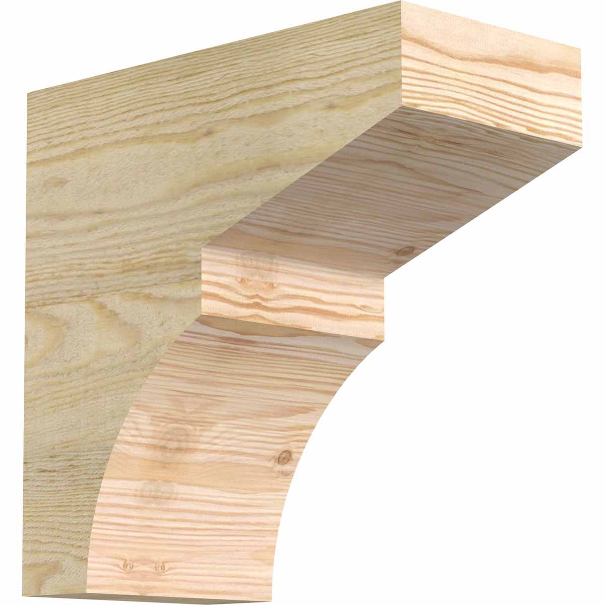 6"W x 12"H x 12"L Monterey Rough Sawn Rafter Tail, Douglas Fir ...