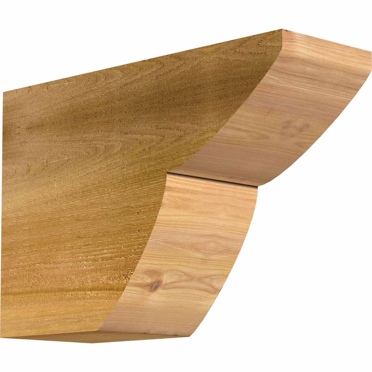 6"W x 12"H x 18"L Crestline Rough Sawn Rafter Tail, Western Red Cedar ...