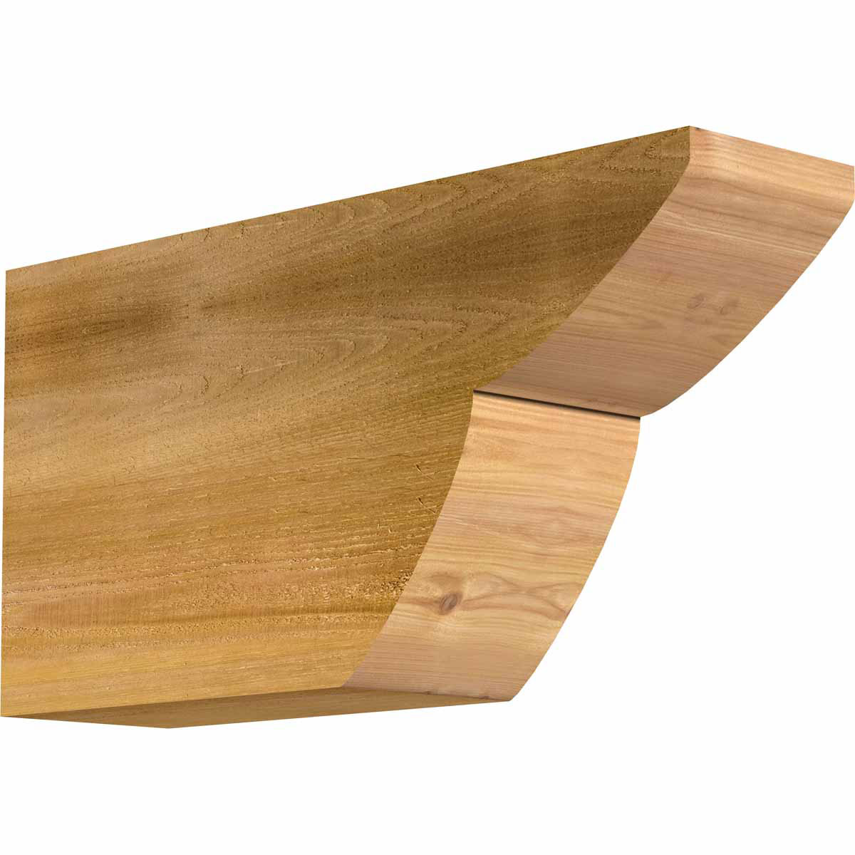 6"W x 12"H x 24"L Crestline Rough Sawn Rafter Tail, Western Red Cedar ...