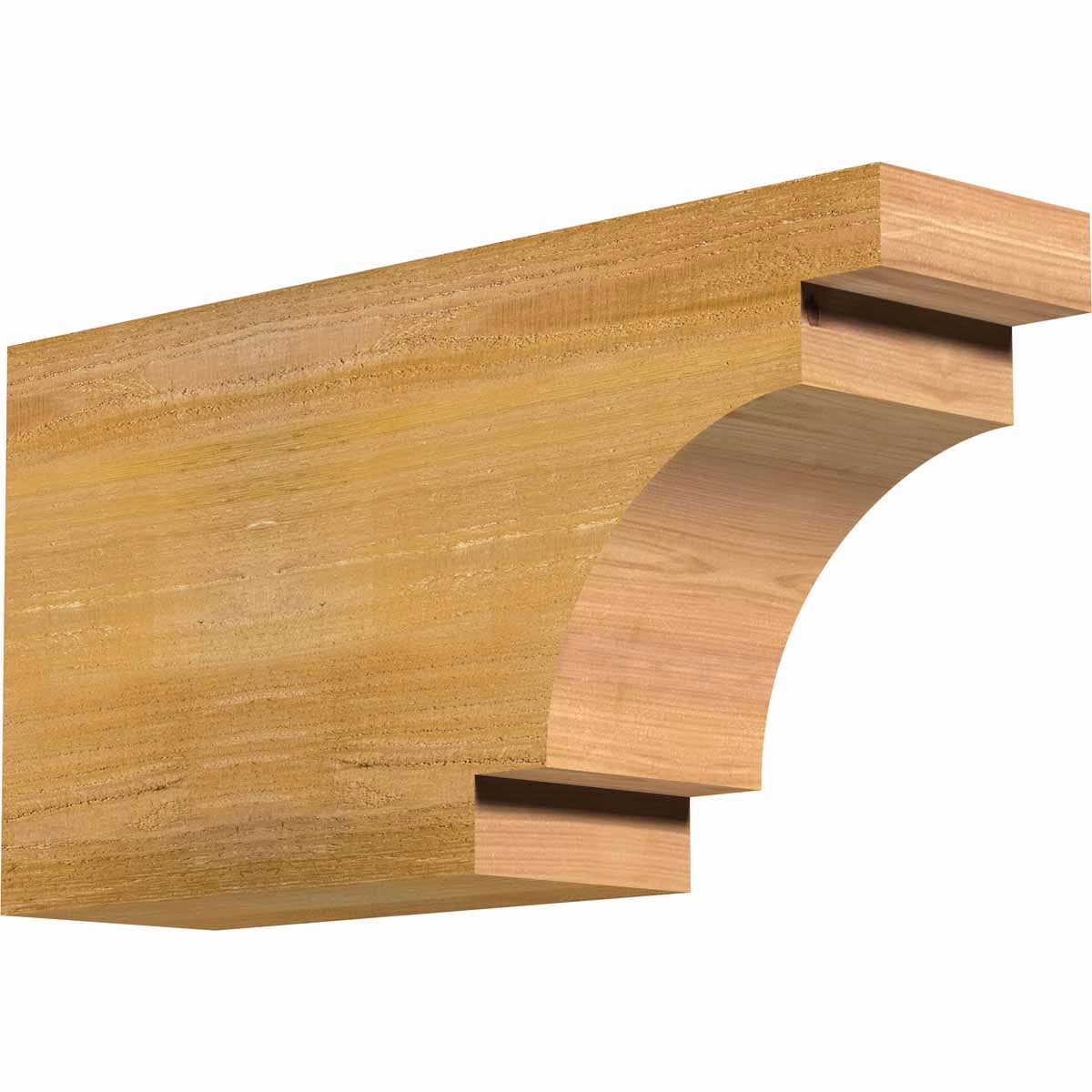 6"W x 12"H x 24"L Mediterranean Rough Sawn Rafter Tail, Western Red ...