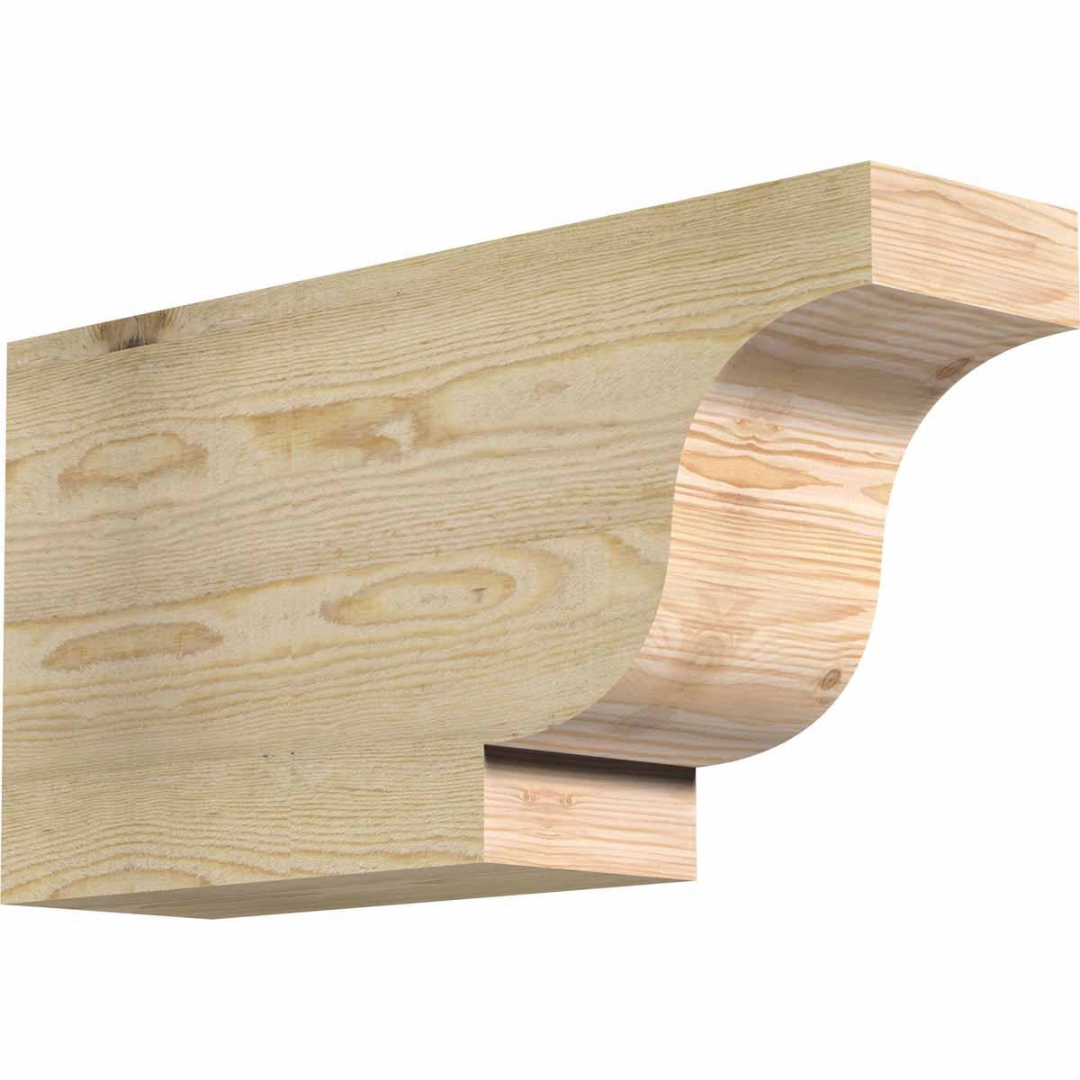 6"W x 12"H x 24"L Newport Rough Sawn Rafter Tail, Douglas Fir - Walmart.com