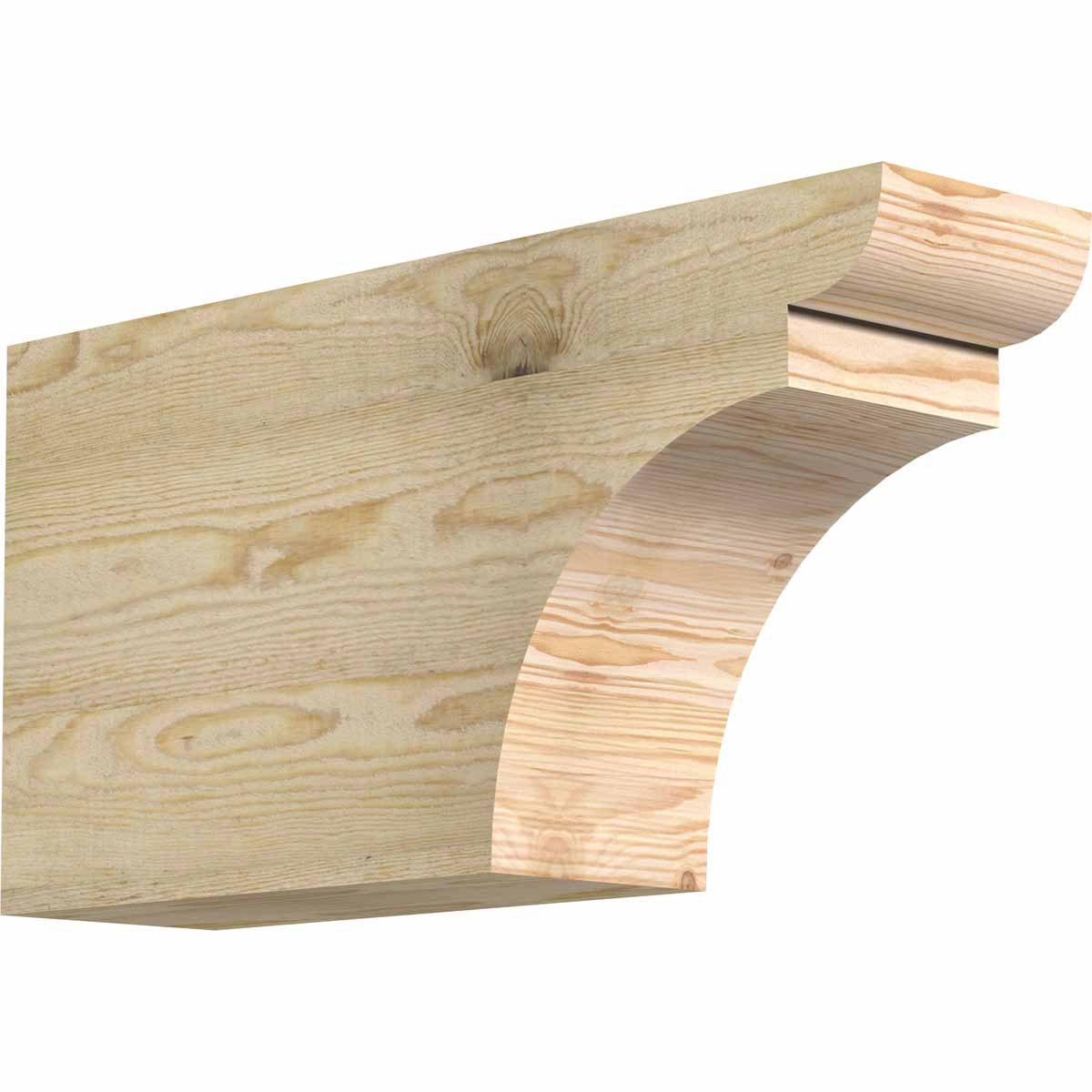 6"W x 12"H x 24"L Yorktown Rough Sawn Rafter Tail, Douglas Fir ...