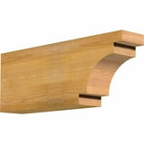 6"W x 12"H x 32"L Mediterranean Rough Sawn Rafter Tail, Western Red ...