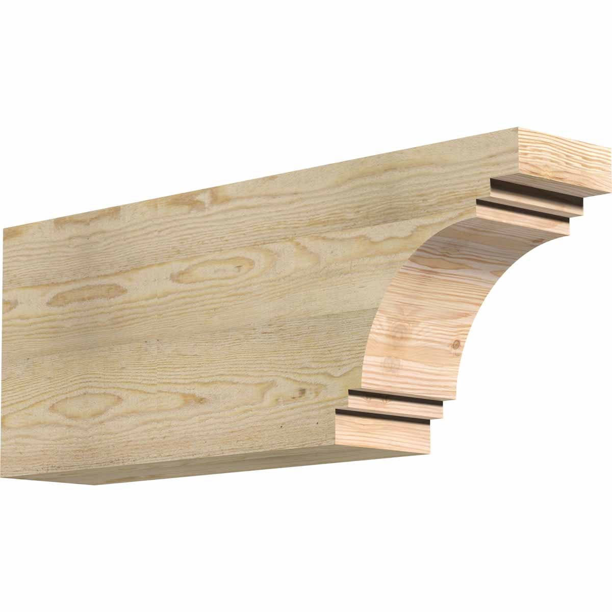 6"W x 12"H x 32"L Pescadero Rough Sawn Rafter Tail, Douglas Fir ...