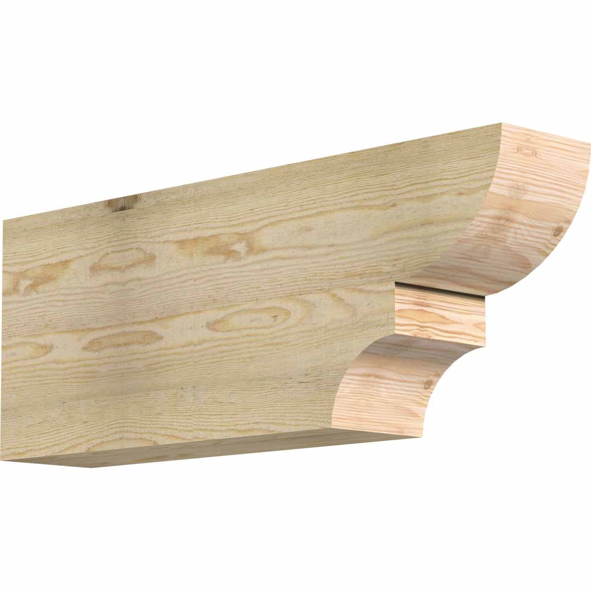 6"W x 12"H x 32"L Ridgewood Rough Sawn Rafter Tail, Douglas Fir ...