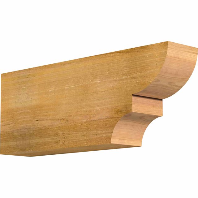 6"W x 12"H x 32"L Ridgewood Rough Sawn Rafter Tail, Western Red Cedar ...
