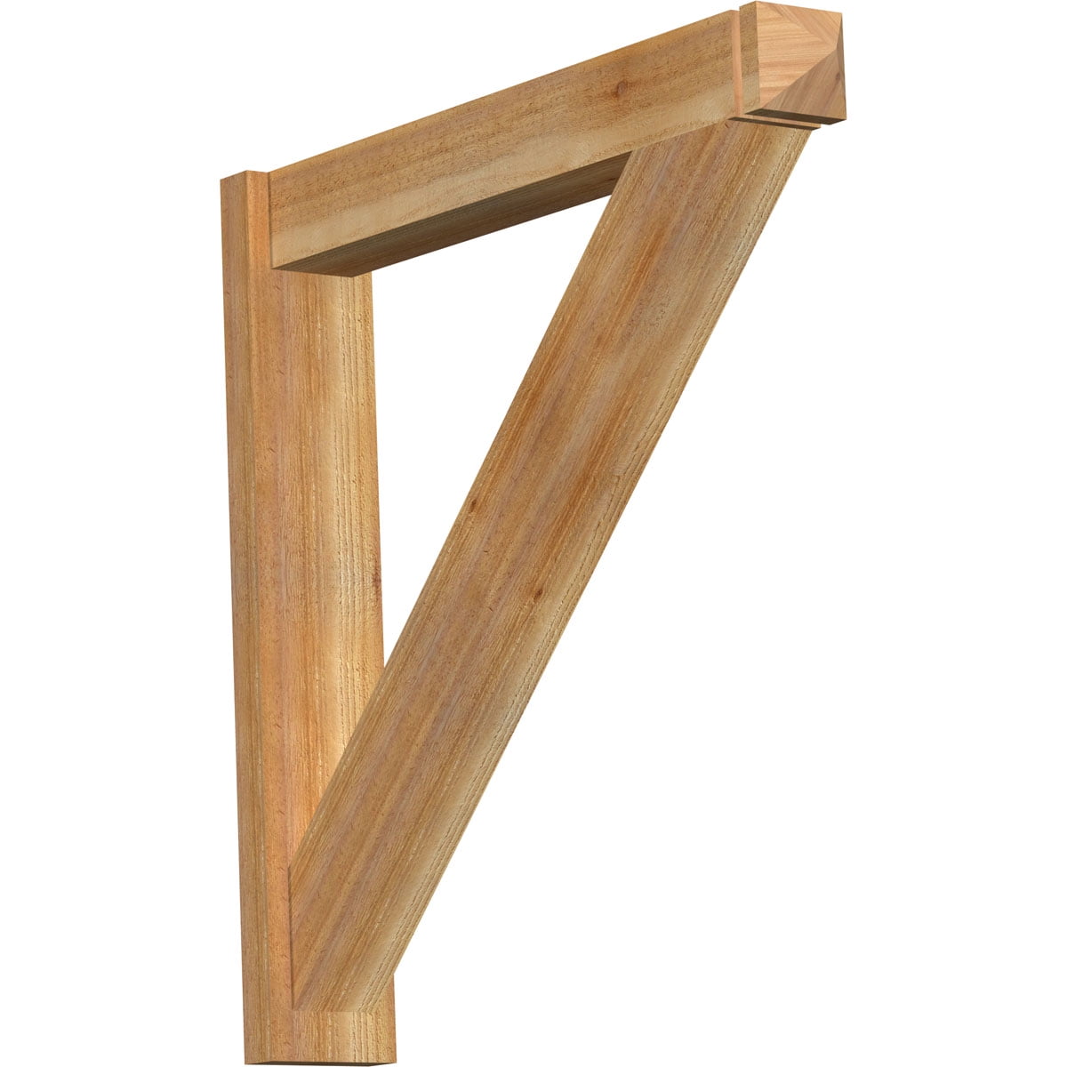 6"W x 36"D x 36"H Traditional Rough Sawn Arts and Crafts Outlooker ...