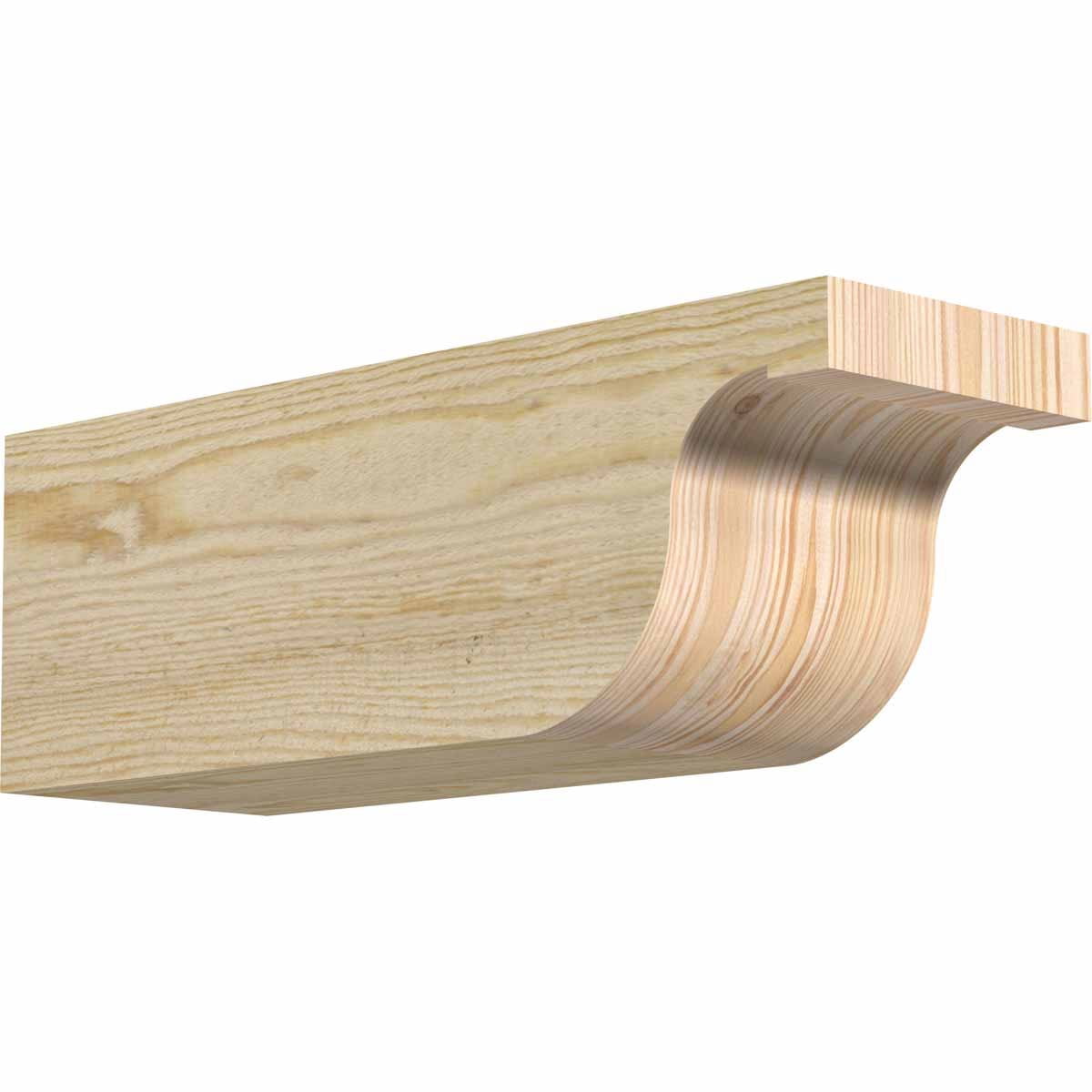 6"W x 6"H x 18"L Del Monte Rough Sawn Rafter Tail, Douglas Fir ...