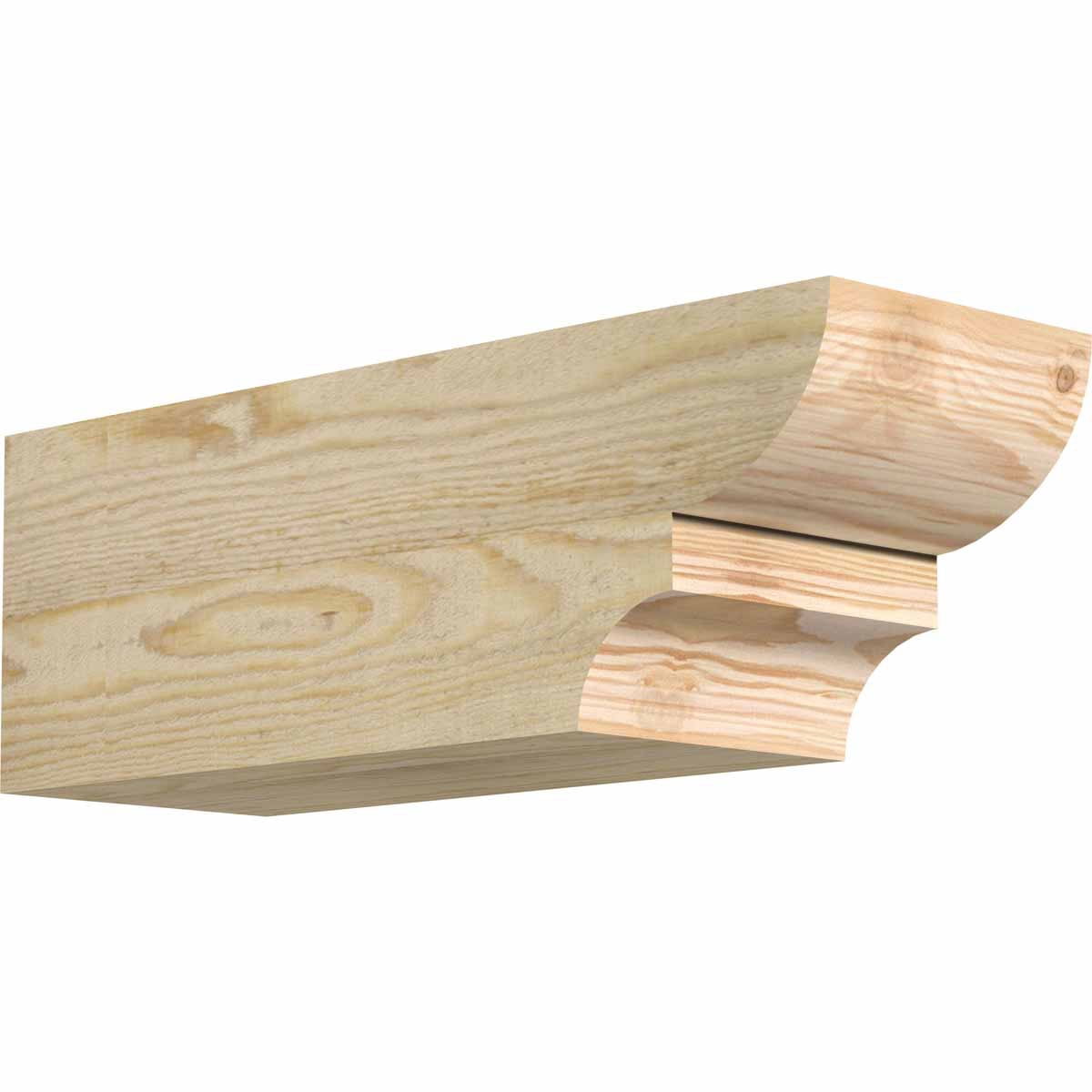 6"W x 6"H x 18"L Ridgewood Rough Sawn Rafter Tail, Douglas Fir ...
