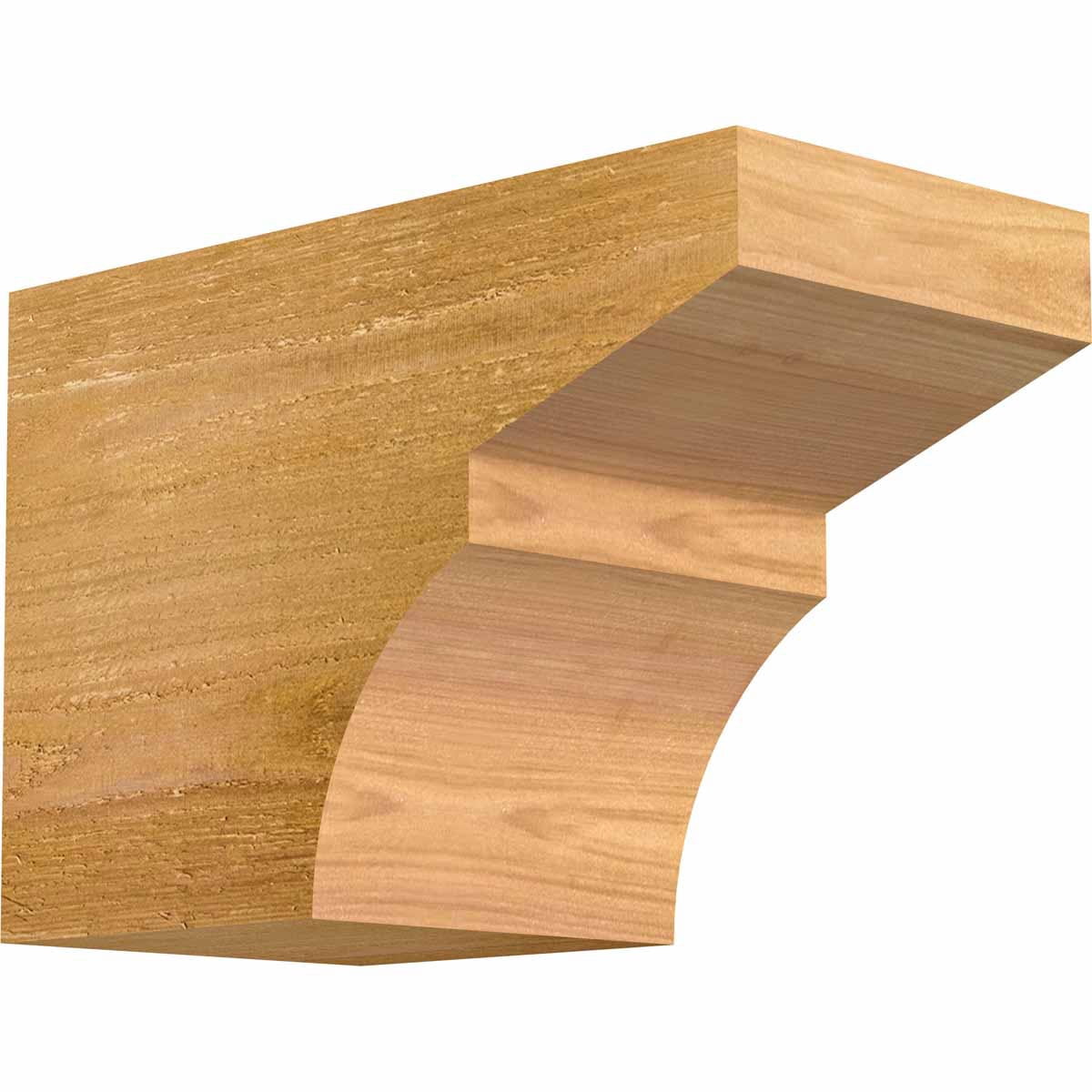 6"W x 8"H x 12"L Monterey Rough Sawn Rafter Tail, Western Red Cedar ...