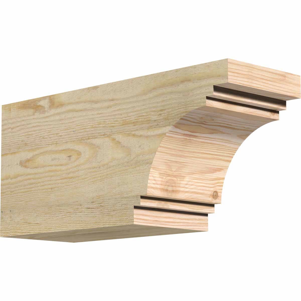 6"W x 8"H x 18"L Pescadero Rough Sawn Rafter Tail, Douglas Fir ...