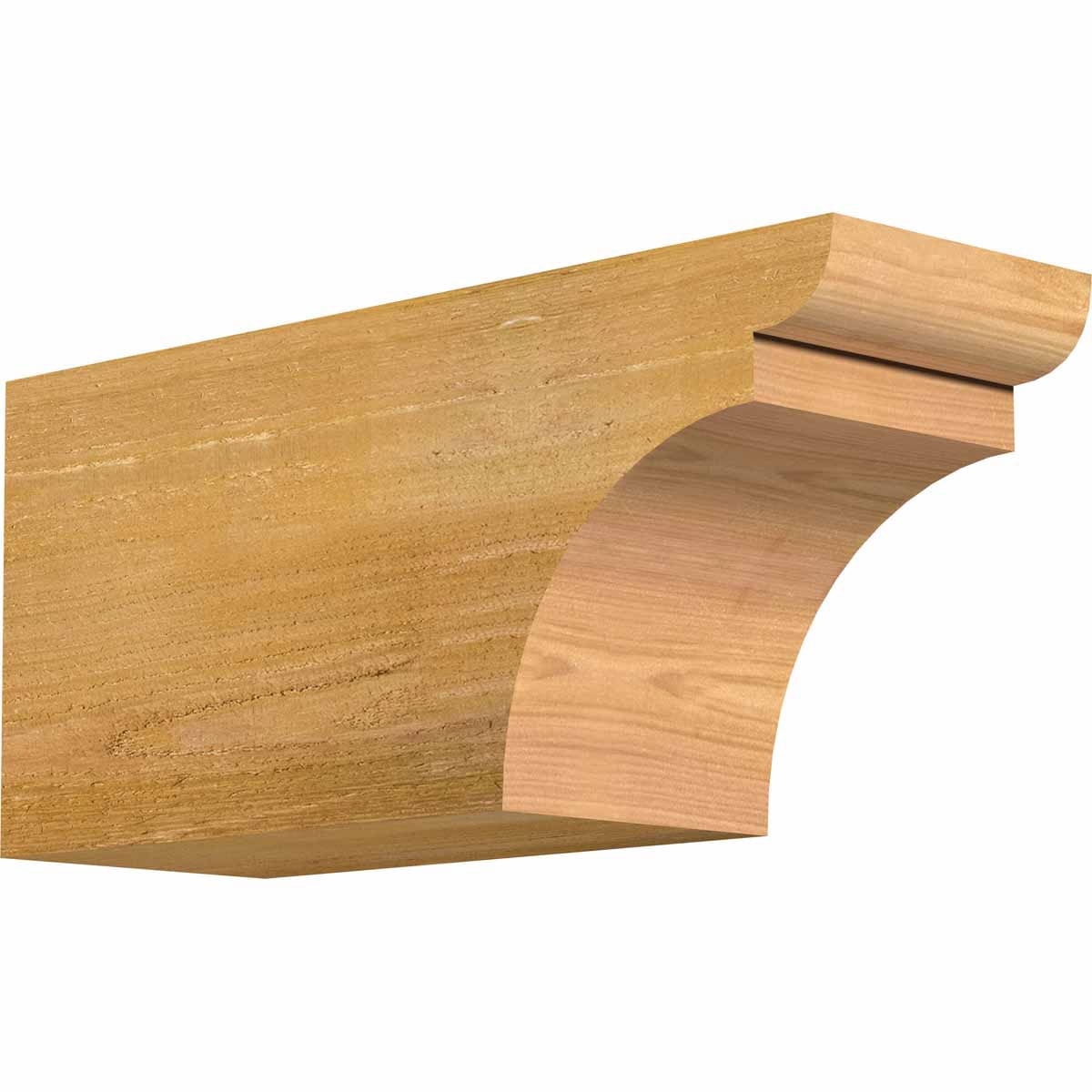 6"W x 8"H x 18"L Yorktown Rough Sawn Rafter Tail, Western Red Cedar ...