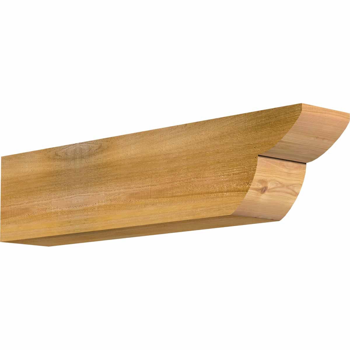 6"W x 8"H x 36"L Crestline Rough Sawn Rafter Tail, Western Red Cedar ...
