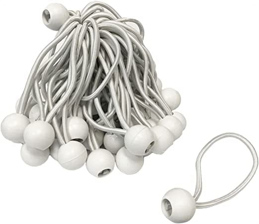 6" WHITE Bungee Balls (50 Pack) - Walmart.com