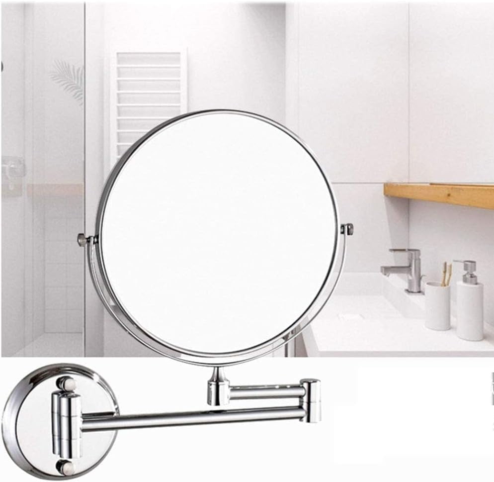 6 in Wall Mounted Makeup Mirror, Magnifying Wall Bathroom Mirror with 3 ...