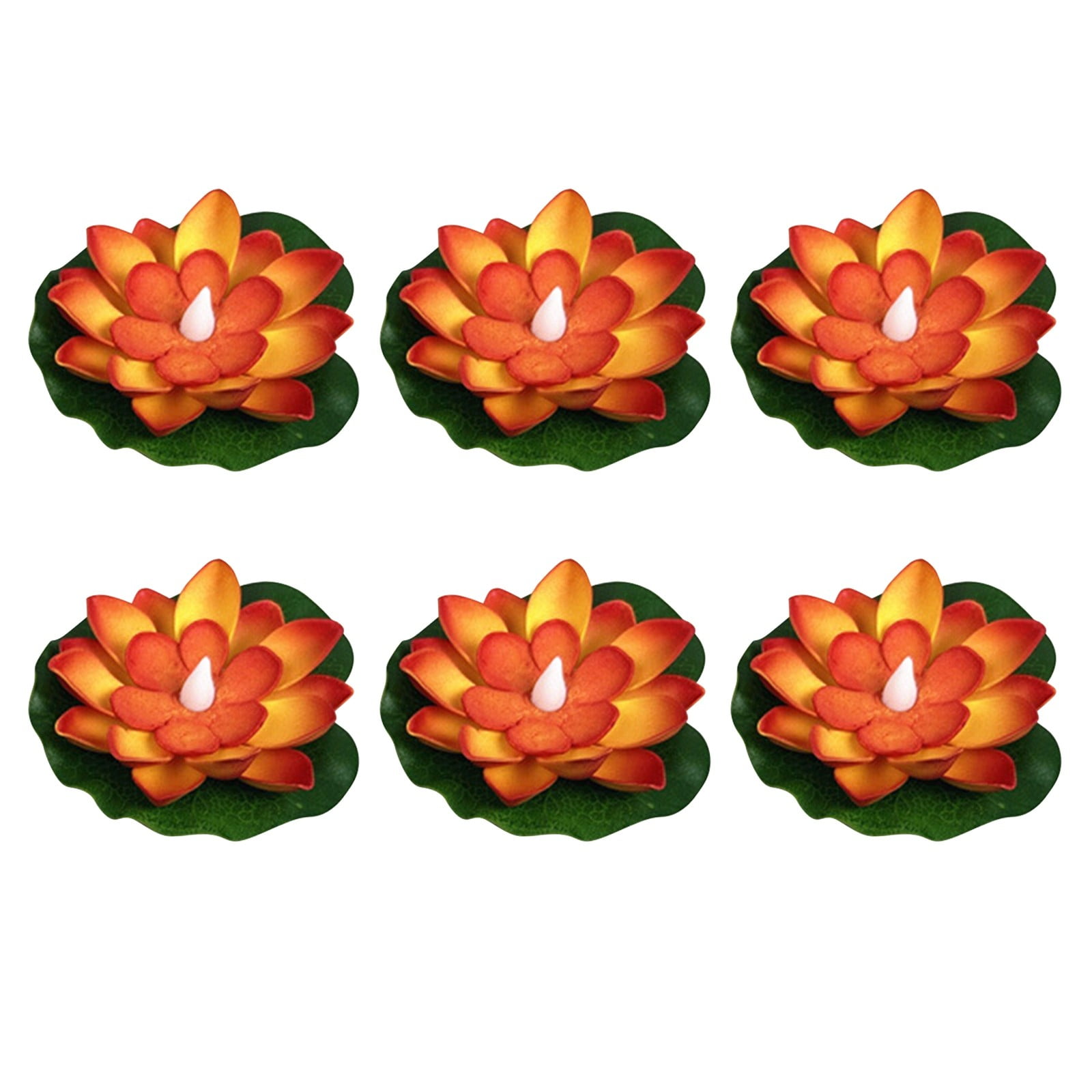 6 Waterproof Floating Lights, Battery Driven Water LED Floating Pool ...