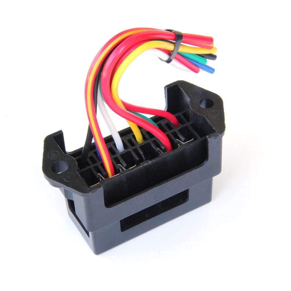 6-Way 2-Input Fuse Holder Standard Circuit Fuse Board with 15cm Wire ...