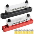 6 Way Bus Bar Terminal Block 300V AC/48V DC 130A AC/150A DC Power ...
