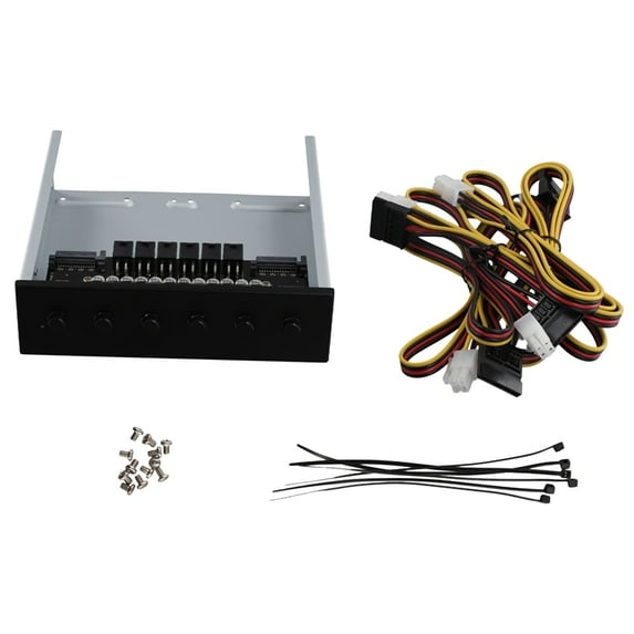 6 Way Hard Disk Selector Controller Drive Power Switch Module for Desktop Computer Support 2.5/3 ...