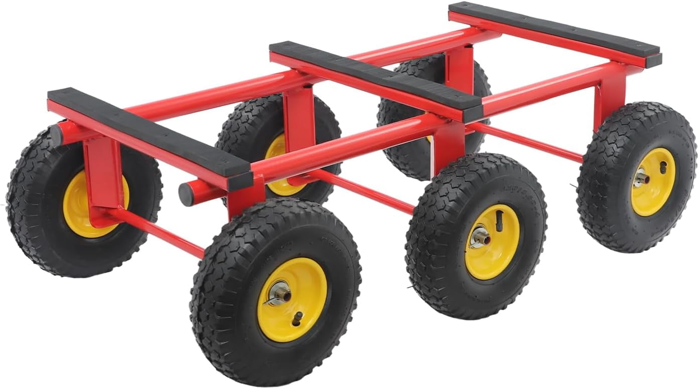 6 Wheel All Terrain Dolly 35.5" x 18" 1200lbs Capacity All Terrain ...