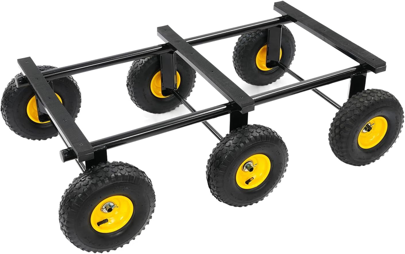 6 Wheel All Terrain Dolly 40" x 22" 1200lbs Capacity All Terrain Mover ...