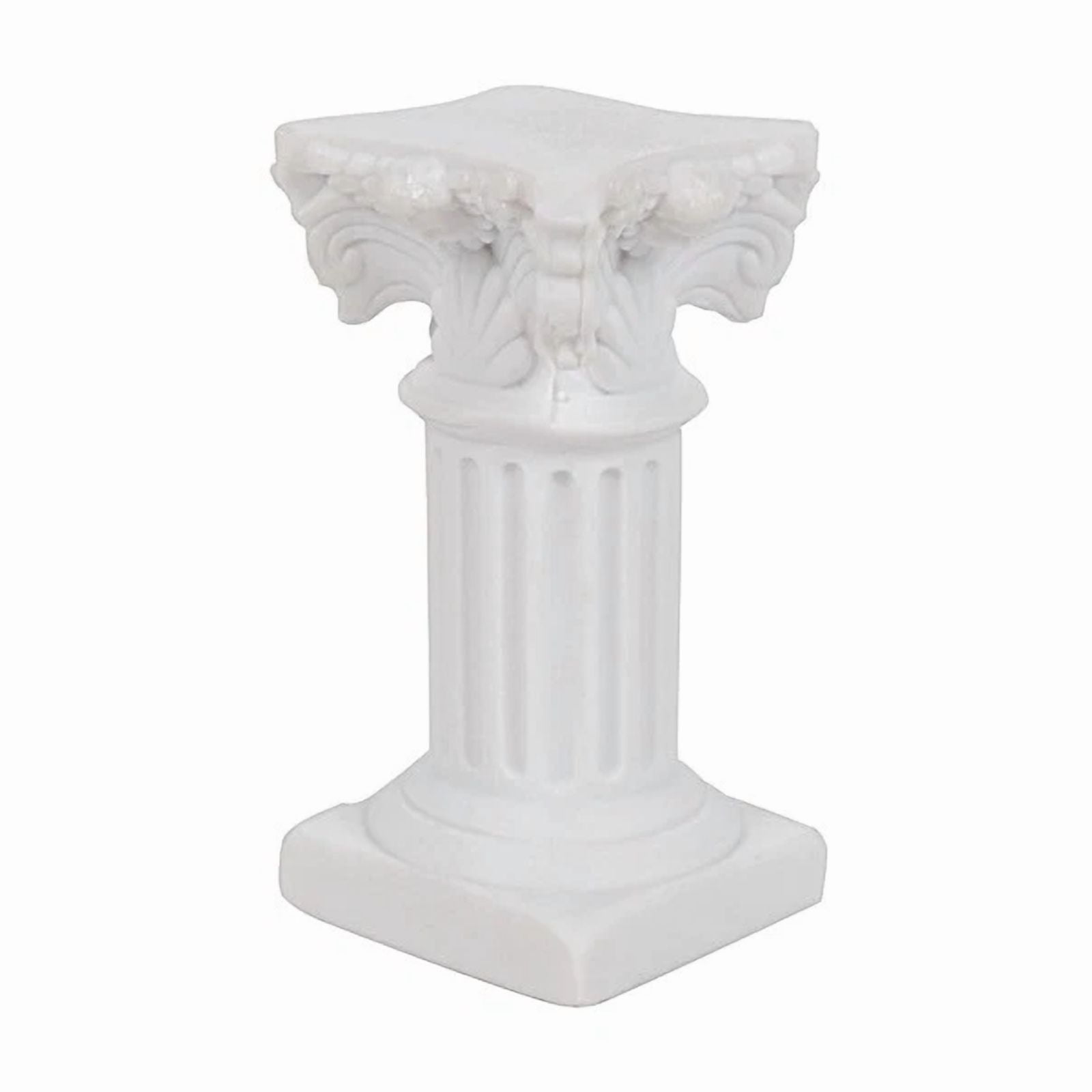 6 White 2.5 Mini Roman Column Taper Candle Holders Wedding Party ...