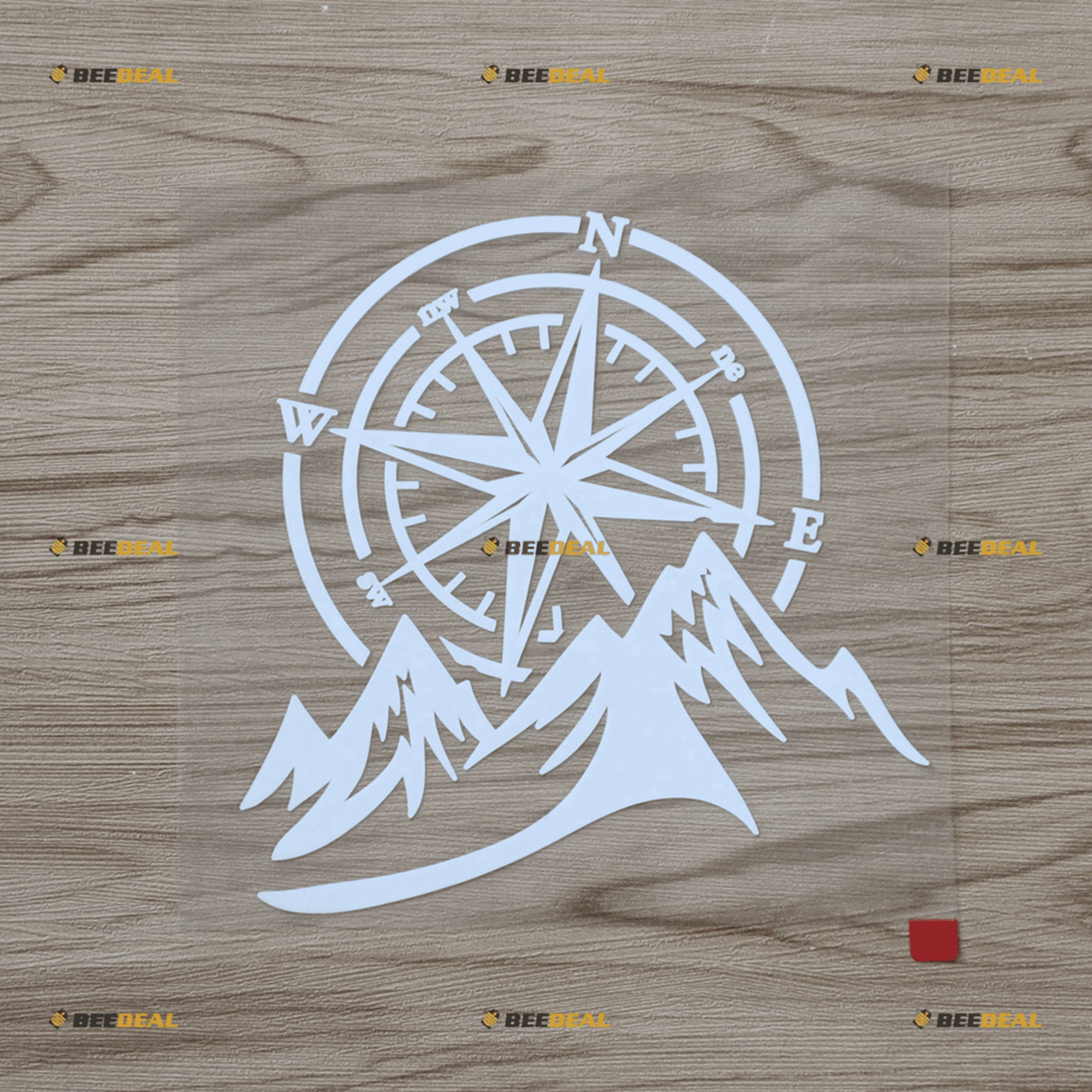 6" White 4X4 Off Road Decal Sticker Mountain Compass Car Vinyl fit for ...
