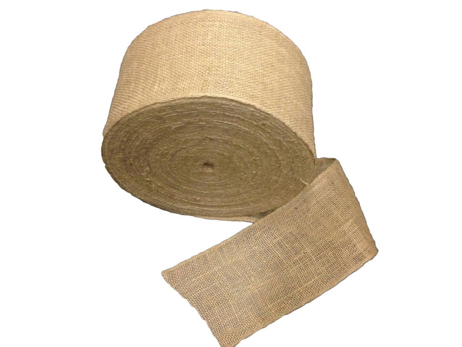 6" Wide 100 Yards 100% Natural Jute Upholstery Burlap Roll - Walmart.com