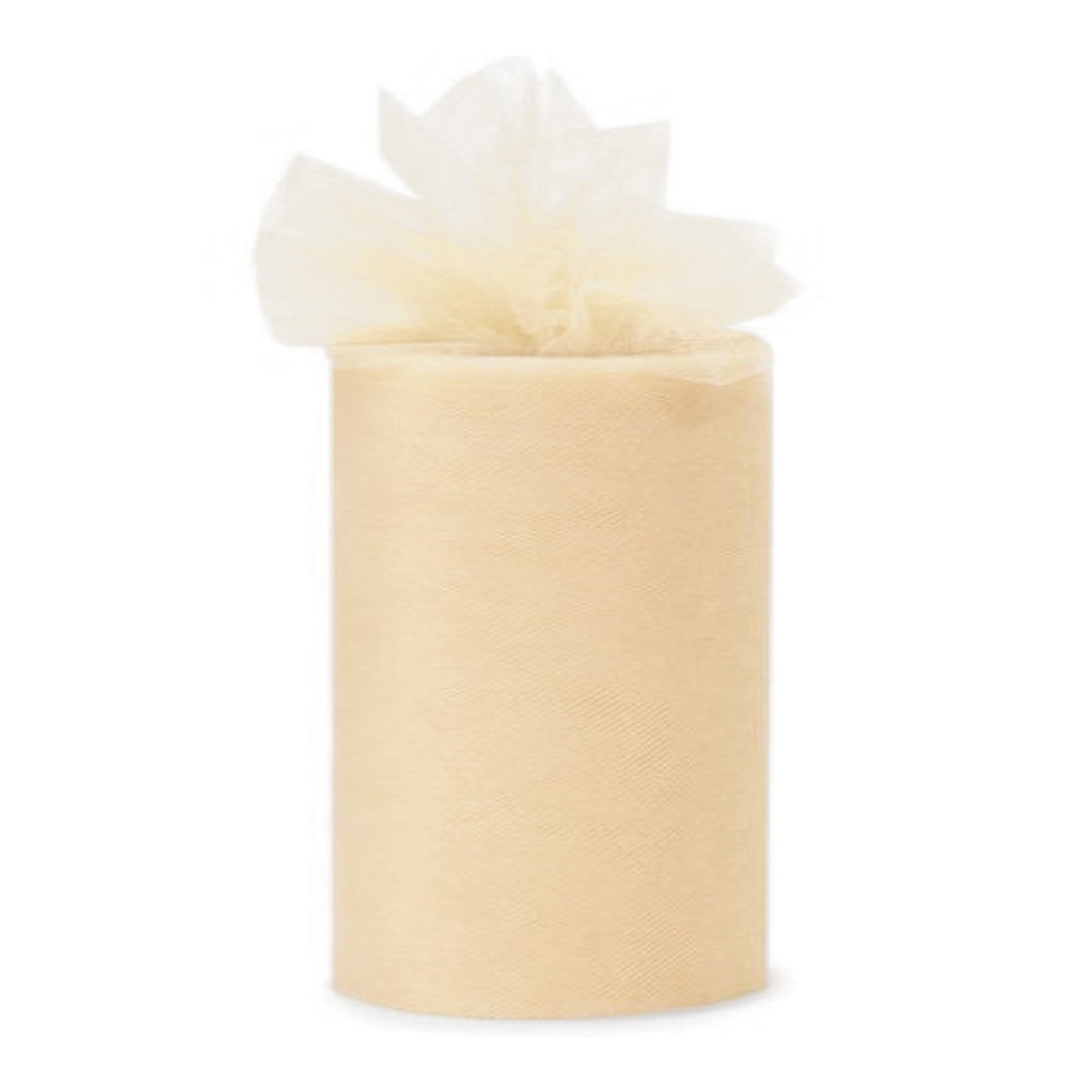 6" Wide Beige Tulle Fabric - 100 Yards - Walmart.com