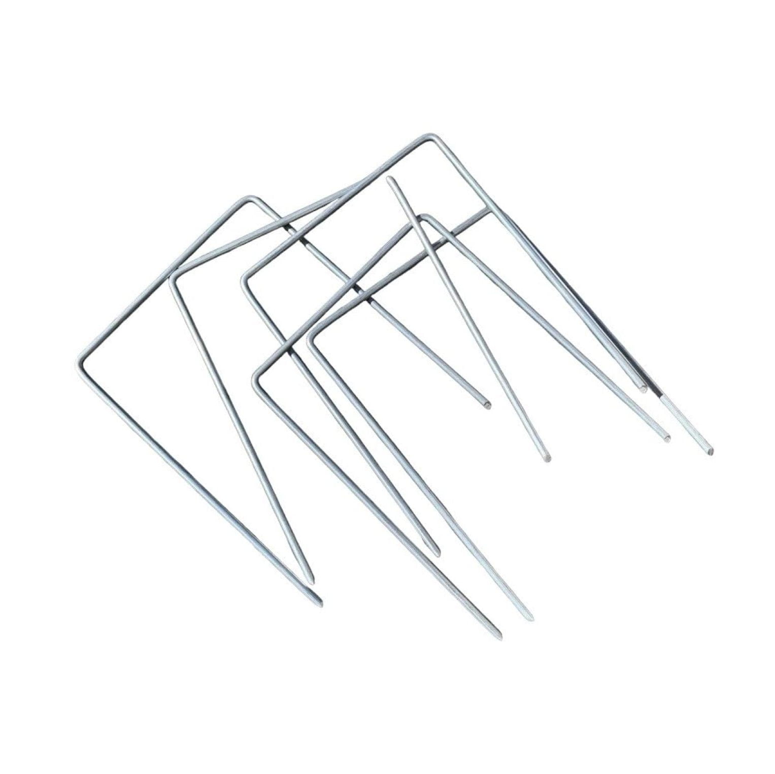 6" Wide Landscape Staples - Extra Heavy Duty: 7 Gauge Galvanized Steel ...