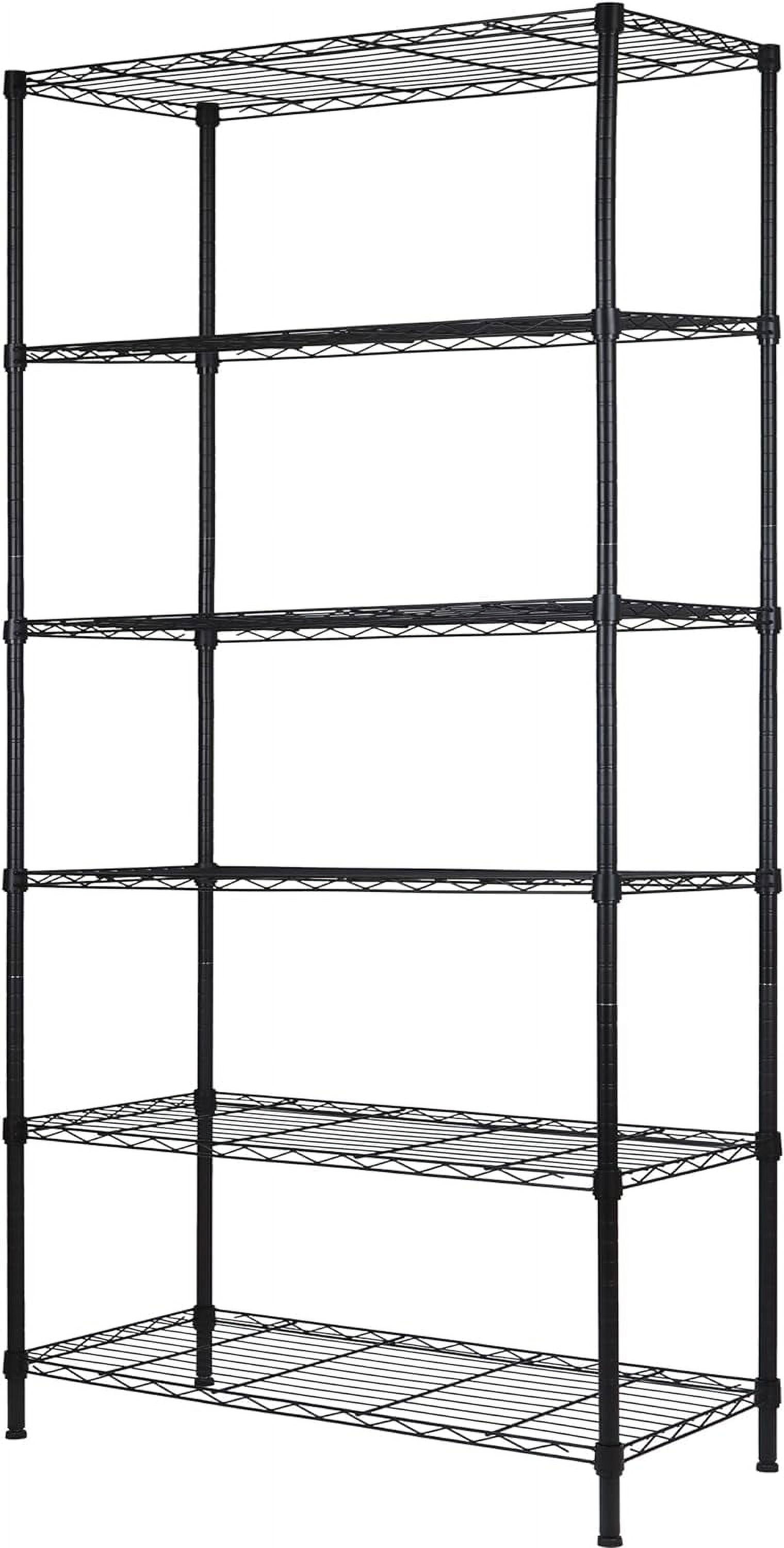 6-Wire Shelving Metal Storage Rack Adjustable Shelves,Standing Storage ...