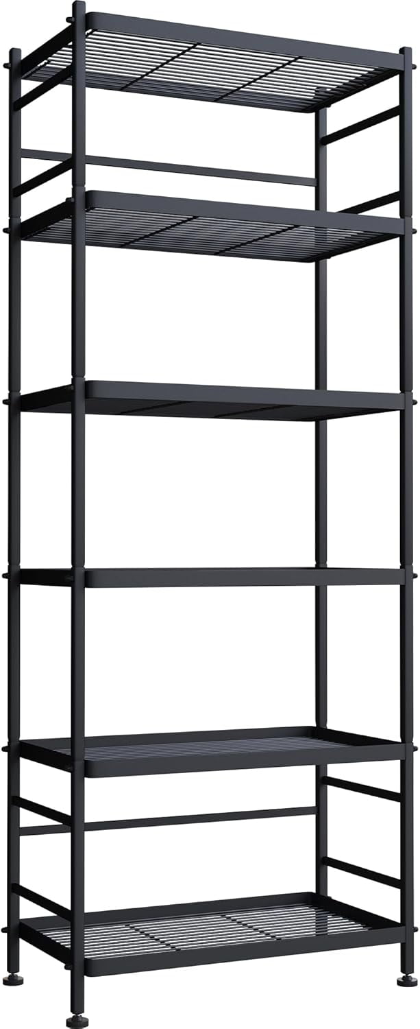 6-Wire Shelving Metal Storage Rack Shelves, Standing Storage Shelf ...