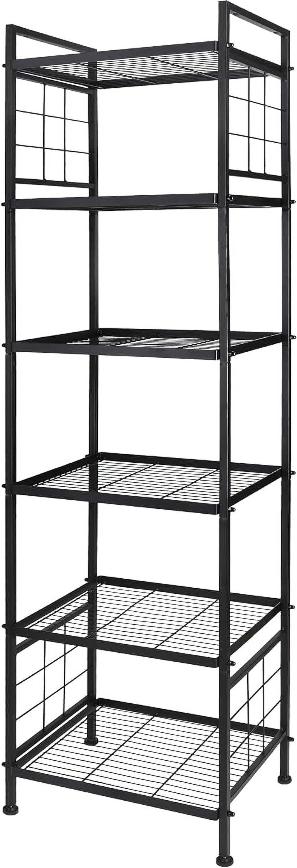 6-Wire Standing Storage Shelf, Metal Shelving Unit Pantry Rack for ...