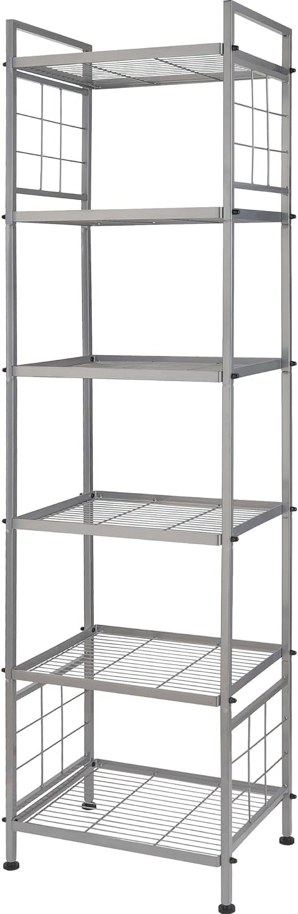 6-Wire Standing Storage Shelf, Metal Shelving Unit Pantry Rack for ...