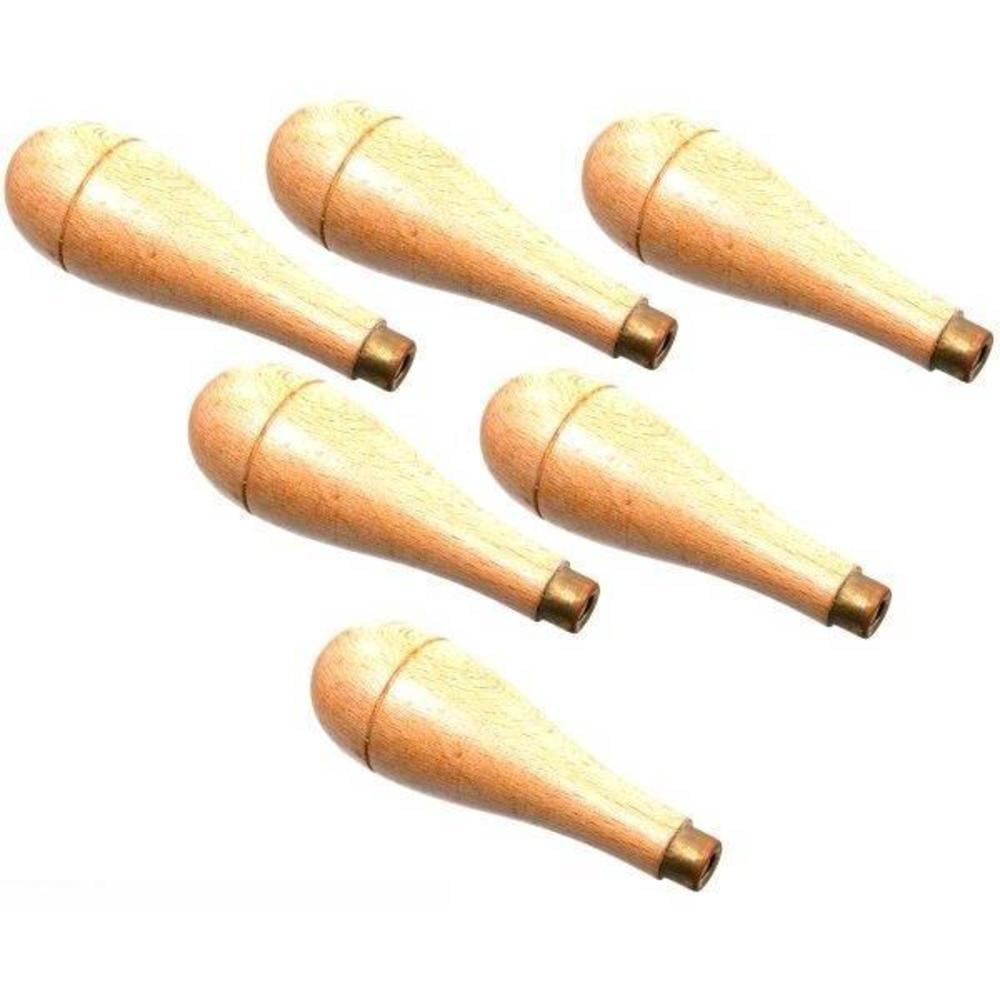 6 Wooden Handles File Graver Tool Grip Filing Ring Part 3 1/2 ...