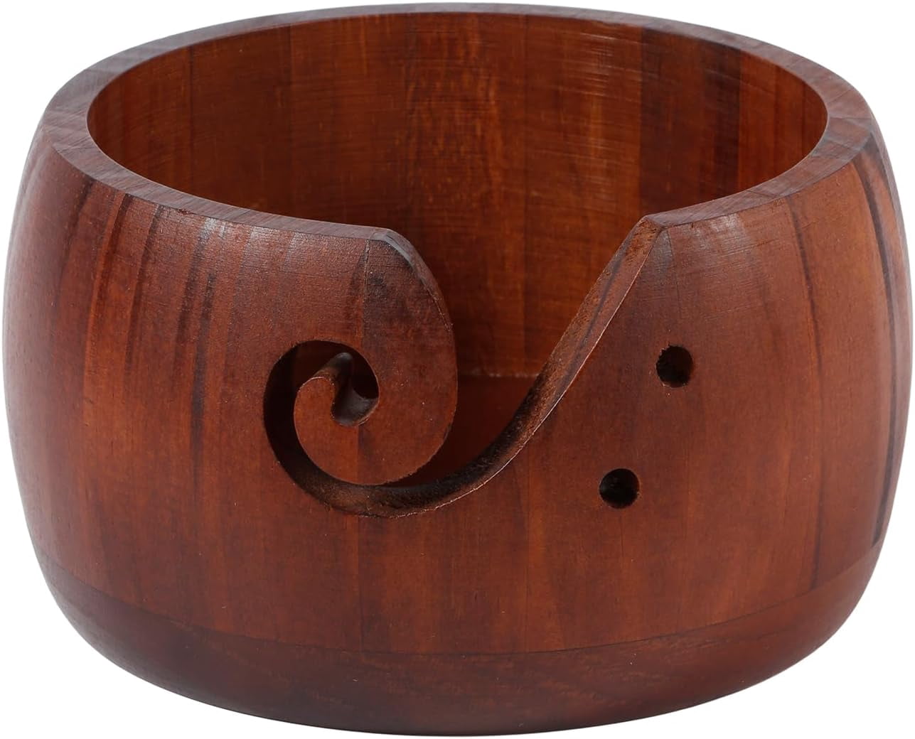 6'' Wooden Yarn Bowl Holder, Yarn Bowls for Crochet Knitting Bowl ...