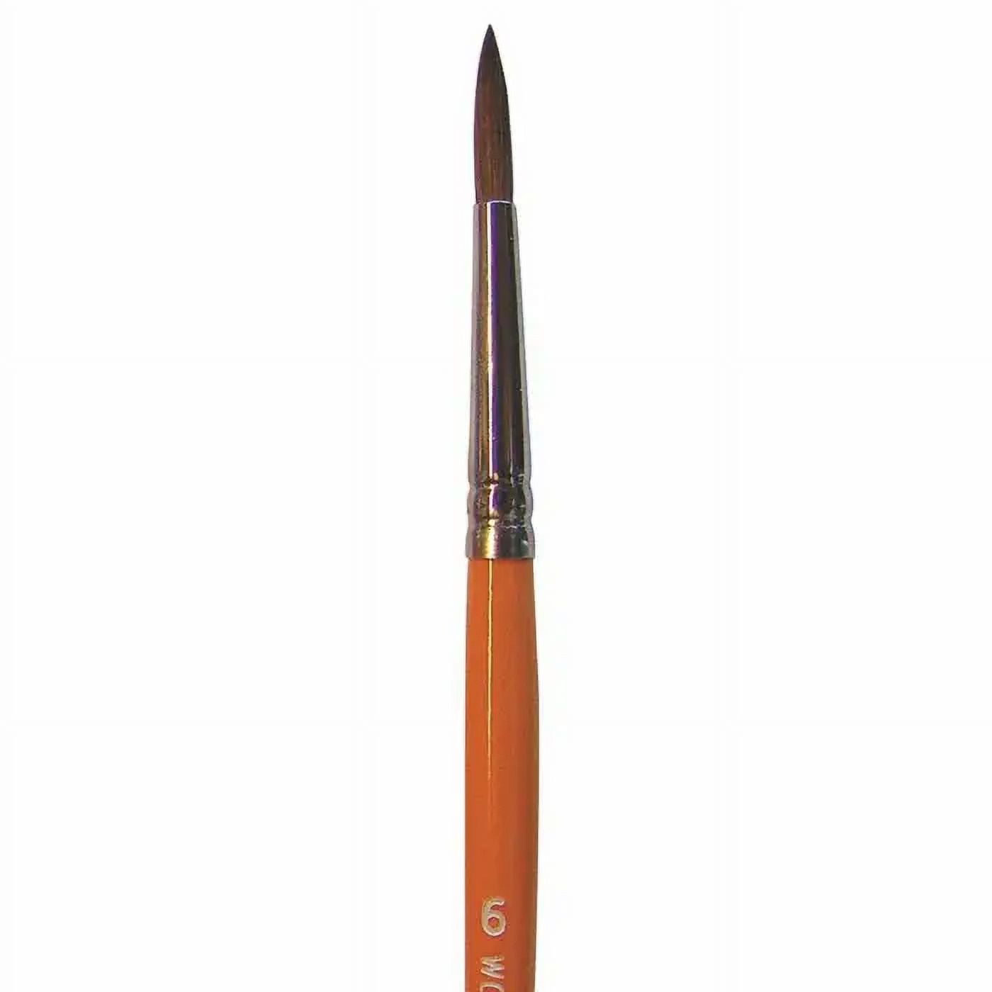 Wooster #6 Artist Soft, Camel Hair Bristle, Paint Brush, Wood Handle F1628-6 - Walmart.com