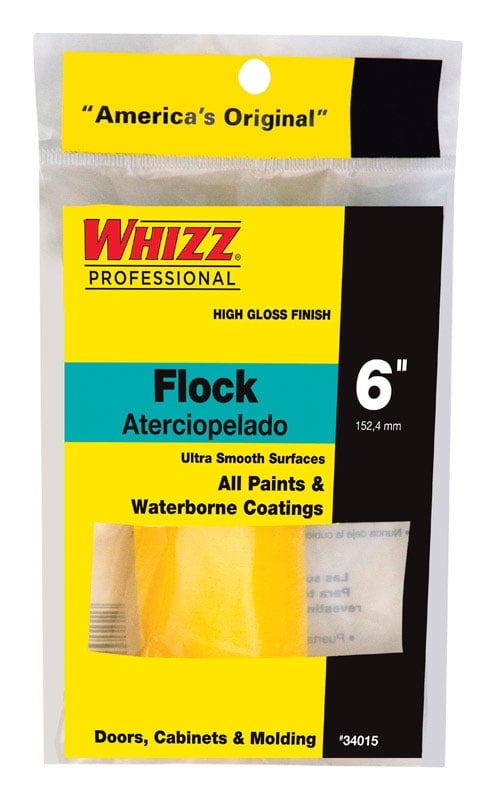 6" Work Tools 34015 Whizz Flock Low Density Foam Mini-Roller Cover ...